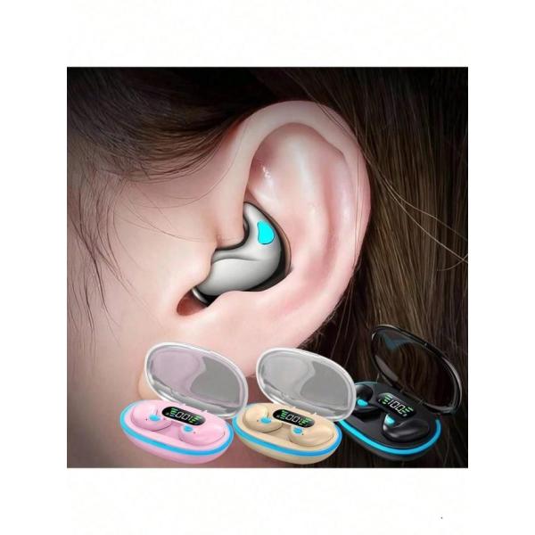 X55 ワイヤレス ミニヘッドホン 睡眠用 イヤホン TWS Bluetooth ステレオ 隠れたヘッドセット マイク付き HD通話 防水 150mAhバッテリー