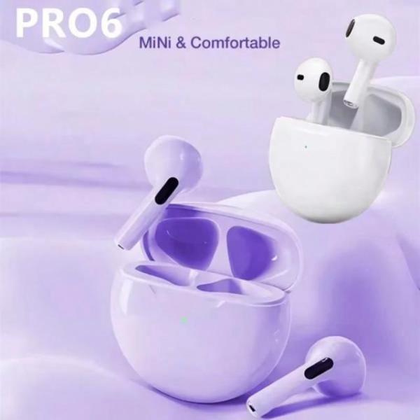 Air Pro6 TWS ワイヤレス Bluetooth ヘッドセット 5.3 ヘッドフォン ミニイヤホン マイク付き 充電ボックス Xia Omi IPh One Pods Bluetooth ヘッドフォン TWS