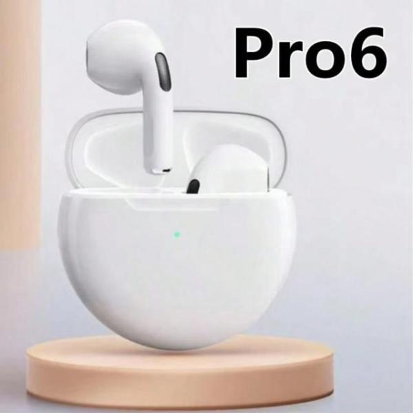 オリジナル Pro6 TWS タッチコントロール ワイヤレスヘッドフォン Bluetooth イヤホン スポーツイヤホン 音楽ヘッドセット iPhone One Xiao Mi Phones Air Pods インイヤー Bluetooth...