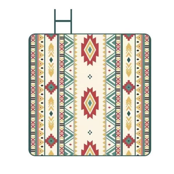 【高品質の素材】キャンプ ラグ表面は紬生地です。 防水性と肌に優しい、ニードルパンチコットンが埋め込まれており、座ったり横になったりするときに非常に快適です。底部は210Dオックスフォード生地を採用し、防水性があり、熱と湿気を効果的に遮断し...