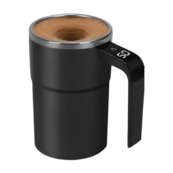 【液晶温度測定で完璧な飲み物を】：この電動ミキシングカップは液晶温度測定機能を搭載しており、飲み物の温度をルタイムで確認できます。これにより、熱すぎず冷たすぎない、ちょうど良い温度の飲み物を楽しむことができます。【USB充電式で持ち運び便利...