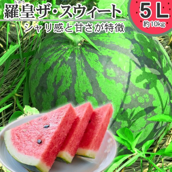【発売日：2026年07月20日】山形県産尾花沢すいかを朝採り新鮮な状態でお届け！お届けする品種はシャリシャリ感が特徴で糖度が高い「羅皇すいか」です。また、すいかは夏バテ予防に最適です。約90％が水分のため水分補給にも繋がり、脱水症状、熱中...