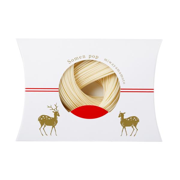 まるく結んだ手延べそうめんと、冷やし用めんつゆのセットです。※ご家庭用の為、ギフト対応（のし・包装）不可