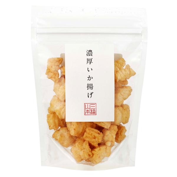 いかの旨みをぎゅっと閉じ込めた、濃厚な味わいの揚げおかきです。※ご家庭用の為、ギフト対応（のし・包装）不可