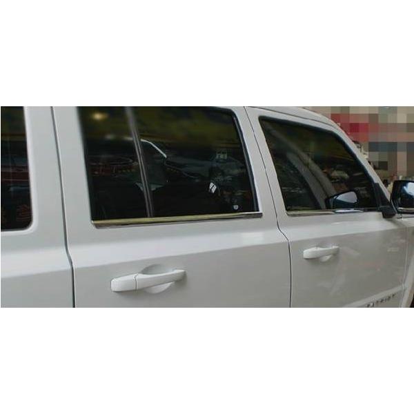 商品説明  07up  ジープ パトリオット クローム ウィンドウシル プレート