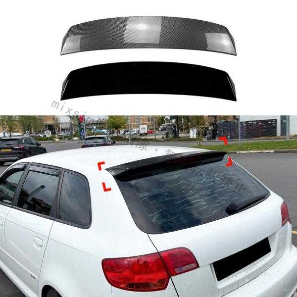 商品説明：適用車種：アウディ A3 8P適用年式：2004~2013年式素材：ABSカラー：ブラック / カーボン調サイズ：104*21*8 cmアウディ A3 8P (2004~2013年式) 専用設計の自動車用尾翼です。高品質なABS素...