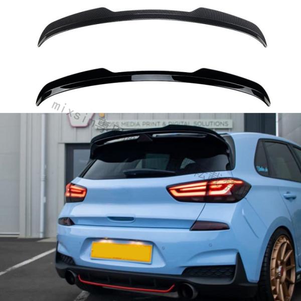 商品説明：適用車種：ヒュンダイ i30N MK3適用年式：2017年式以降素材：ABSカラー：ブラック / カーボン調サイズ：117*20*4cmヒュンダイ i30N MK3 (2017年式以降) 専用のリアスポイラー (トップウイング) ...