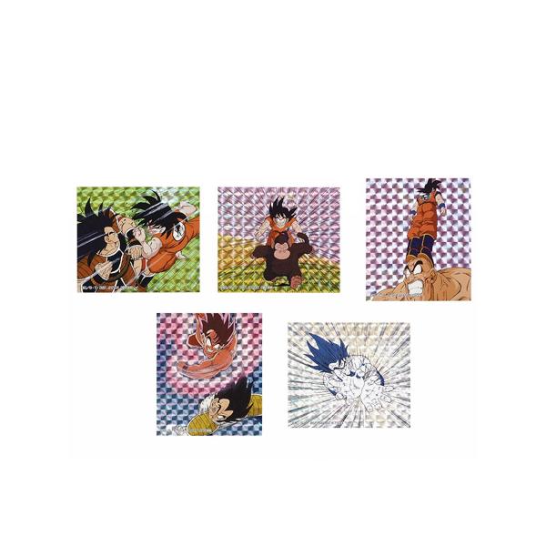 一番くじ ドラゴンボール BATTLE OF THE SUPER SAIYAN I賞 フレークプリズムステッカー・孫悟空 ラディッツ ナッパ ベジータ バブルス君 単品サイズ：約7cm（5枚セット）状態：国内正規品メーカー：バンダイ※商品パ...