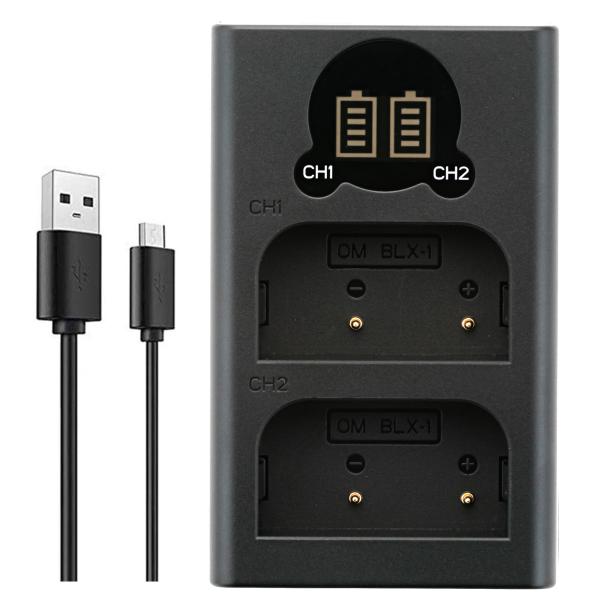 keyW:BCX-1 SBCX-1 充電池 BLX-1 BLX1 Olympus OM SYSTEM OM-1 om1 オリンパスバッテリー カメラ バッテリーチャージャー battery charger USB-ACアダプター F-7AC...