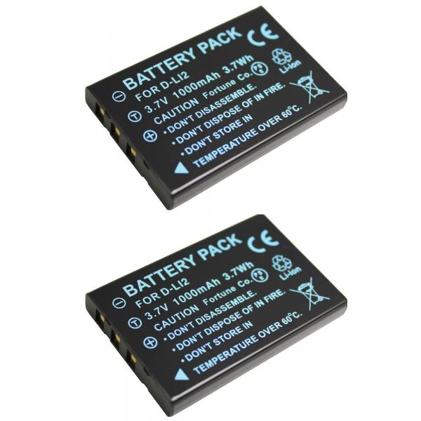 KeyW :デジタル カメラ バッテリー DLI2 D-LI2 pentax battery Optio   充電池 電池 デジカメ リチウムイオン パック リチャージャブル Xacti 非純正品 Li-Ion 交換 充電式 ペンタックス ...