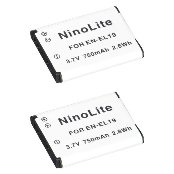 KeyW :デジタル カメラ バッテリー  ENEL19 battery EN-EL19 nikon クールピクス 充電池 電池 デジカメ リチウムイオン パック リチャージャブル  非純正品 Li-Ion 交換 充電式 ニコン バテリー ...