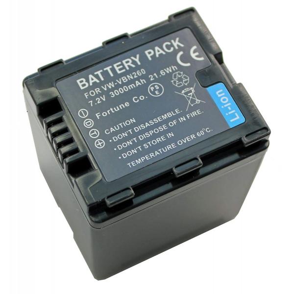 KeyW :デジタル カメラ バッテリー VW-VBN260-K VW-VBN260K panasonic battery 充電池 電池 デジカメ リチウムイオン パック リチャージャブル LUMIX 非純正品 Li-Ion 交換 充電式 ...