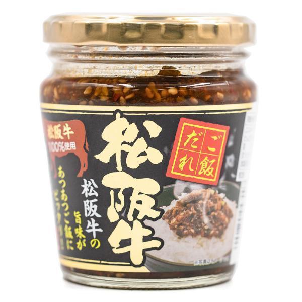 ■品名　惣菜（松坂牛ご飯だれ）■原材料名　葱、りんご果汁、もろみ味噌、牛肉（松阪牛）、粒状大豆蛋白、玉葱、異性化液糖、発酵調味料、ごま、アミノ酸液、砂糖、生姜、食酢、ごま油、唐辛子、蜂蜜、にんにく、寒天/調味料（アミノ酸等）、増粘多糖類、酸...
