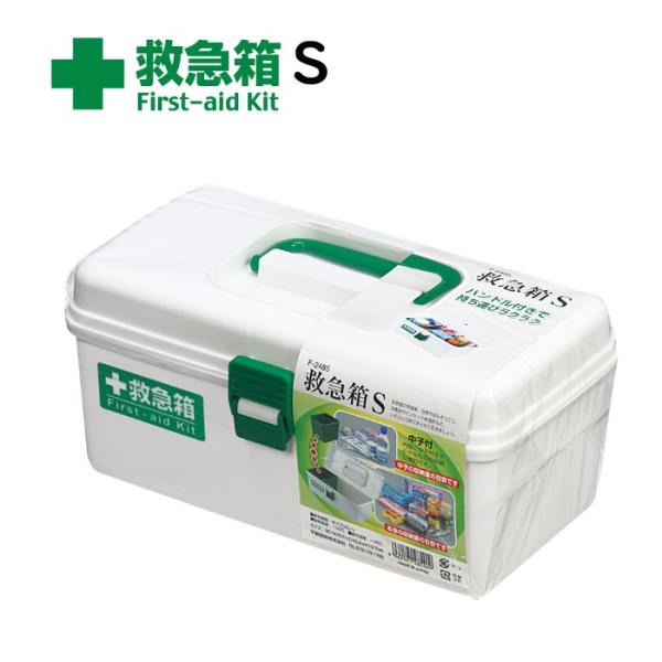 サイズ(約)：幅28.5×奥行15.2×高さ13.7cm材質：ポリプロピレンカラー：ホワイト生産国：日本※ケースのみの販売です。中身は付属しません。-----------------[商品の説明]備えて安心の救急箱。ご家庭の常備薬・包帯・ば...