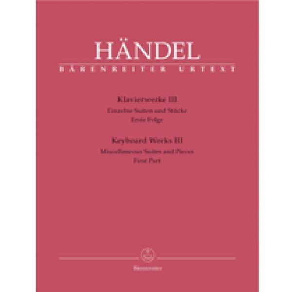 作曲者:ヘンデル/Handel G.F.編成:Keyboard Solo出版社:Barenreiter出版番号:BA 4222