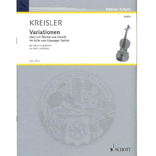 作曲者:クライスラー/Kreisler F.編成:Violin/Piano出版社:Schott（ショット）出版番号:BSS 29027※当店は国内・輸入楽譜合わせて約2万冊を蔵書しております。楽譜のご相談や在庫状況、納期などお気軽にお問い合...