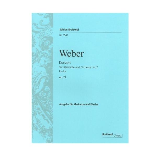 作曲者：ウェーバー（カール・マリア・フォン）/Weber C.M.von編曲/校正：G. Hausswald/red. F. Hermann編成：Bb Clarinet Piano出版社：Breitkopf（ブライトコップ）出版番号：EB ...