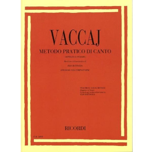 作曲者:ヴァッカイ/Vaccai N.編成:Soprano/Tenor Piano: with CD出版社:Ricordi（リコルディ）出版番号:ER 00289000 ※当店は国内・輸入楽譜合わせて約2万冊を蔵書しております。楽譜のご相談...