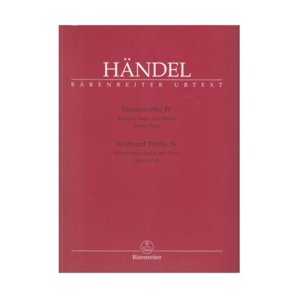 作曲者：ヘンデル/Handel G.F.編曲/校正：T. Best編成：Keyboard Solo出版社：Barenreiter（ベーレンライター）出版番号：BA 4223※当店は国内・輸入楽譜合わせて約2万冊を蔵書しております。楽譜のご相...