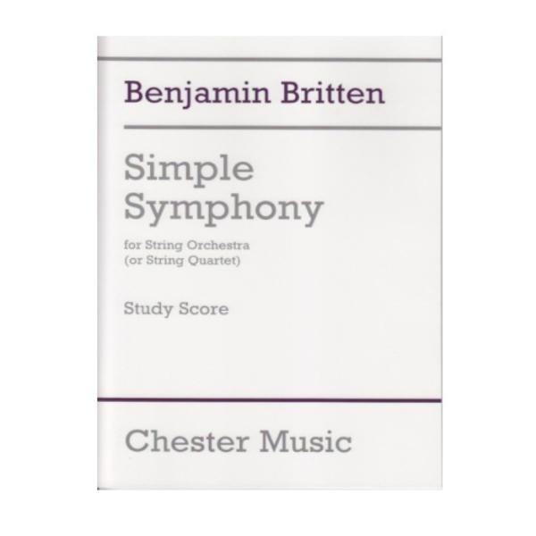 作曲者：ブリテン/Britten B.編成：Score出版社：Chester（チェスター）出版番号：CH 76384チェスターに販売が移行したシンプル・シンフォニーが受注生産の簡易印刷版から、見やすい、通常の印刷譜に切り替わりました。なお、...