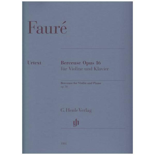 作曲者：フォーレ/Faure G.編曲/校正：D. Rahmer/fing. F.P. Zimmermann編成：Violin/Piano出版社：Henle（ヘンレ）出版番号：HN 1101先行するロイ・ホワット校訂版（ペータース 'Ant...