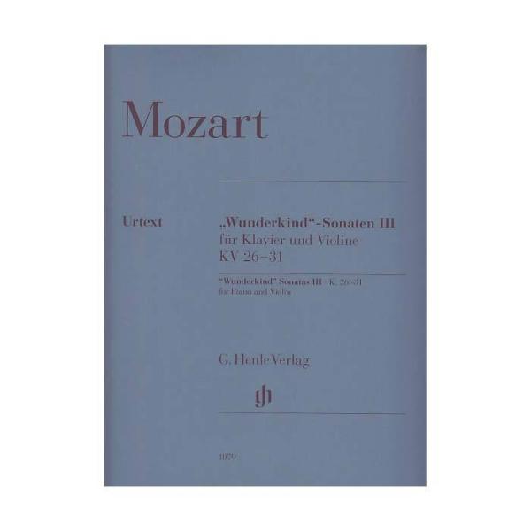 作曲者：モーツァルト/Mozart W.A.編曲/校正：W.-D. Seiffert/fing. A. Haering/Schmid編成：Violin/Piano出版社：Henle（ヘンレ）出版番号：HN 1079'神童ソナタ' 第３巻は1...
