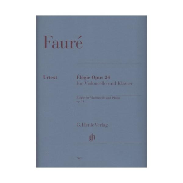 作曲者：フォーレ/Faure G.編曲/校正：J.-C. Monnier/fing. P. Roge/D. Geringas編成：Violoncello Piano出版社：Henle（ヘンレ）出版番号：HN 5631902-08年頃の再版楽...
