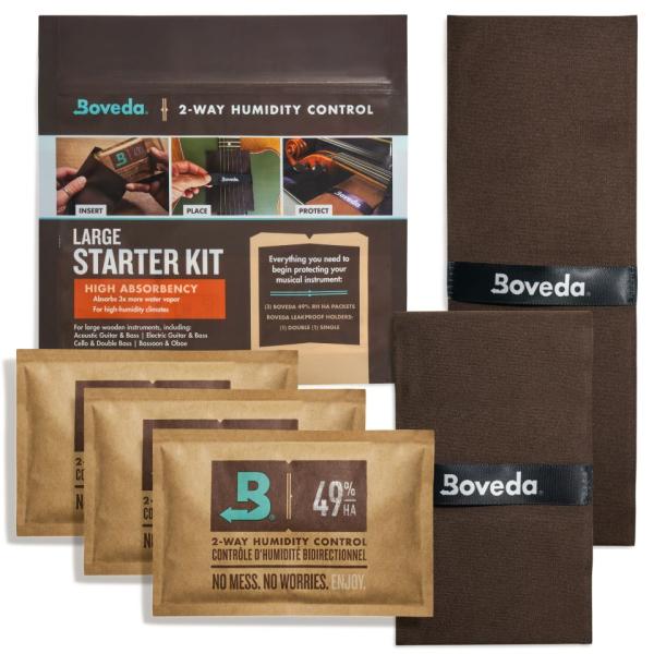Boveda(ボヴェダ)の湿度調整剤は、楽器ケースに入れるだけで環境に応じて水分を放出・吸収し、理想的な湿度を維持します。3ヶ月ごとに湿度調整剤を入れ替えていただくことで、楽器のネック反り、ひび割れ、弓毛伸縮などを防ぎながら永続的に楽器の管...