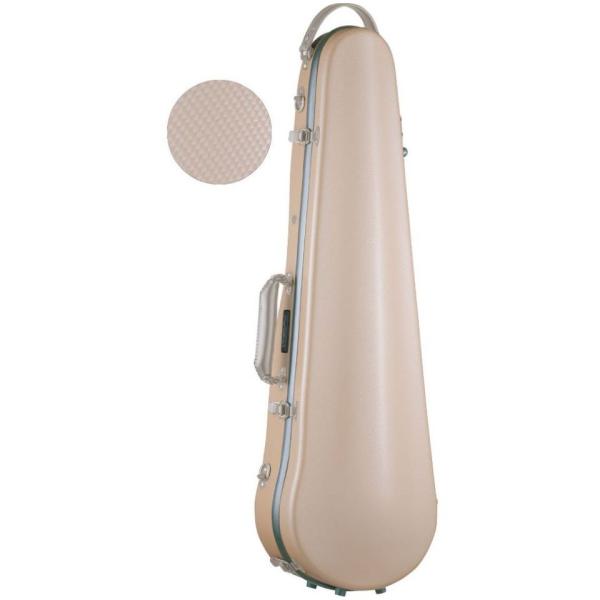 カーボン複合繊維を最新型のオートクレープ(加熱圧力釜)で強力に圧縮・成形することにより、大幅な軽量化と高い剛性を実現したケース。スリムで軽く、強度も十分。留め具はわずか2箇所と開閉もラクラクです。小物入れ付き。さらにネック部分のスペースに肩...