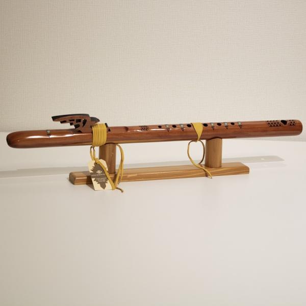 【Sparrow Hawk "G" Turqoise Aromatic Cedar 101-CT】ベーシックフルートSparrow HawkにAromatic Cedar(芳香杉)を採用し、Trqoise(ターコイズ)を装着しました。気品溢...