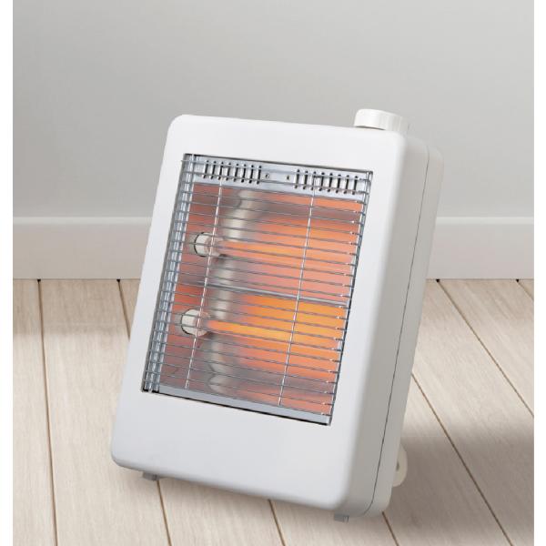 品名: 石英管ヒーター電源: AC100V　50/60Hz消費電力: 弱：300W / 強：600W本体サイズ: 約幅265×奥行162×高さ330（mm）本体質量: 約1.3kgコード長: 約1.6m安全装置: 転倒OFFスイッチ、サーモ...