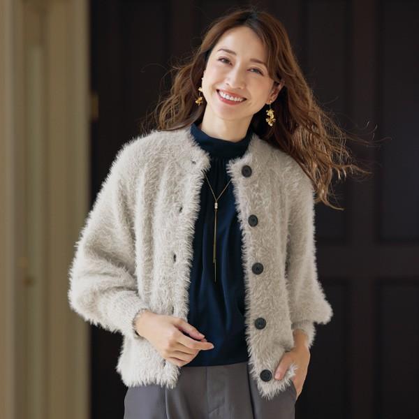 カーディガン レディース おしゃれ 秋冬 ミセス シニア ファッション