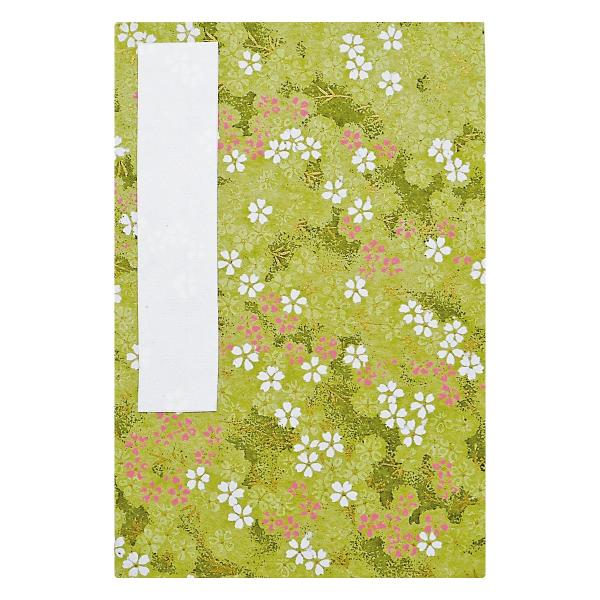 ●サイズ／182×121ｍｍ●仕様／表紙 民芸和紙　　　　中紙 手漉紙2枚重ね、片面23面（折本式24折）　　　　PP袋入