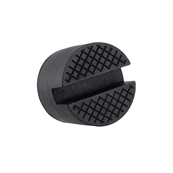 カラー：黒サイズ：φ50mm（1個）スタイル：汎用【サイズ】本体サイズ:φ50×40(H)mm、溝サイズ:縦50×横10×高さ（深さ）15mm【塗装剥がれ、キズを軽減】車体の保護、またサイドからジャッキアップする際の必需品です。ジャッキプレ...