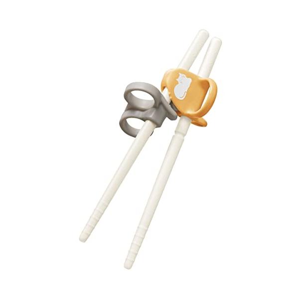 カラー：ねこスタイル：右手プラスチック製はじめておはし、2才頃からのおはしトレーニングに正しく持てるかんたんリング・ばねの力で開閉をサポートするおはしアシスト・すべりにくいはし先加工・しっかり持てる親指サポート搭載3ステップでスム ーズにお...