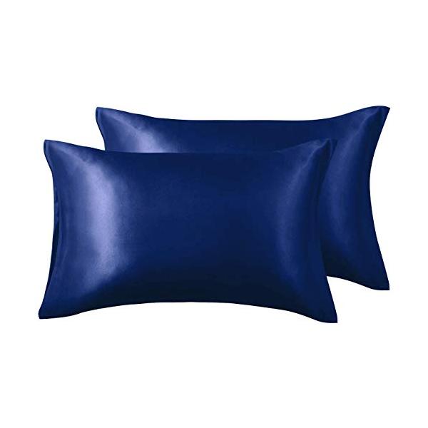 カラー：青いサイズ：35*50【枕カバー ２枚セット】ピローケースは標準サイズ（43×63cm）の枕に適用します。ファスナー式ではなく封筒型です。枕カバーの取り付け・取り外しは簡単です、お子様にも安心してお使いいただけます。【寝心地最高】生...