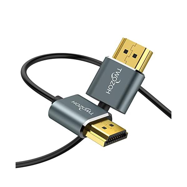 カラー：HDMI細線 1本入りサイズ：5Mスタイル：HDMI細線 1本入り超薄型スリムフレキシブルHDMIケーブル: 直径3.5mmの超薄型で非常に柔軟なHDMIからHDMIケーブル。 通常の高速HDMI 2.0ケーブルより50%小さく、持...