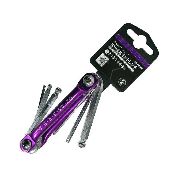 スタイル：ボールポイントレンチセット(ミリ)材質:ハンドル部/アルミニウム、ハンチ部/クロームバナジウムセット内容HEX/:2、2.5、3、4、5、6mm