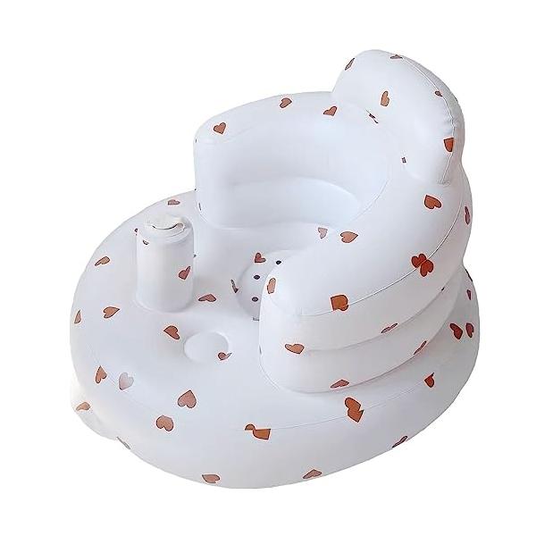 カラー：ハート【安定感】幅広めの背もたれ、赤ちゃんが横向きに転倒するのを防止します。幅広めの座面、真ん中がくぼんだ低重心の座椅子デザインです。倒れにくく、より安定！低重心+大きめ座面で、後方や横へ倒れるのを効果的に防ぎます。滑り止めマット、...