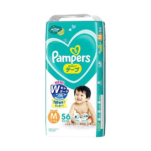 サイズ：Mサイズ (56個)新発売！さら さらケアテープ。2倍のびのびフィットテープ*と1秒吸収**シートのWモレガードでモレ０へ！2倍のびのびフィットテープ*でモレ0へ。動くたびに最大2倍伸びるからぴったりフィット。背中のスキマも安心。*...