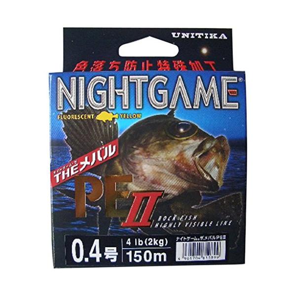 カラー：イエ ローサイズ：0.4号スタイル：0.4号原産国:日本号数:0.4号LB:4LBKG:2KG長さ:150mラインカラー:蛍光イエ ローマーク:25m毎にパープルのマーキング(30cm)付き素材:PE