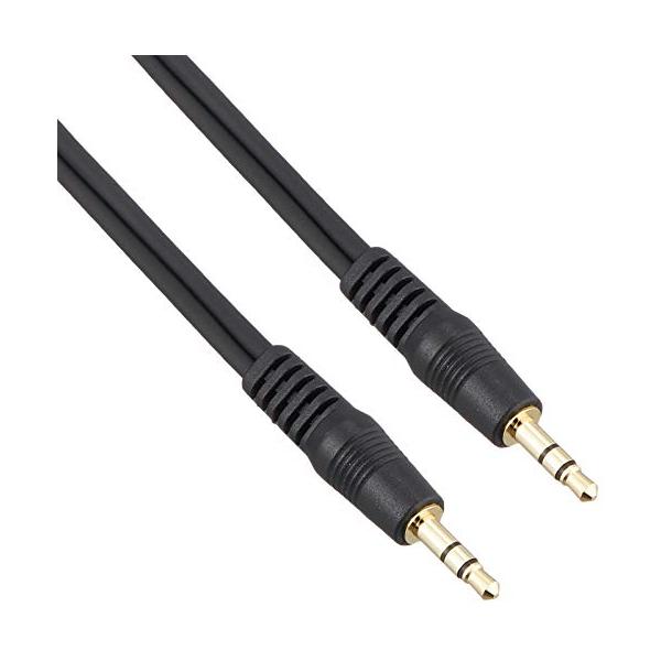 カラー：ブラックサイズ：1.8m両側3.5mmステレオミニプラグのオーディオケーブル。1.8m・ブラック。KM-A2-18K2 サンワサプライ