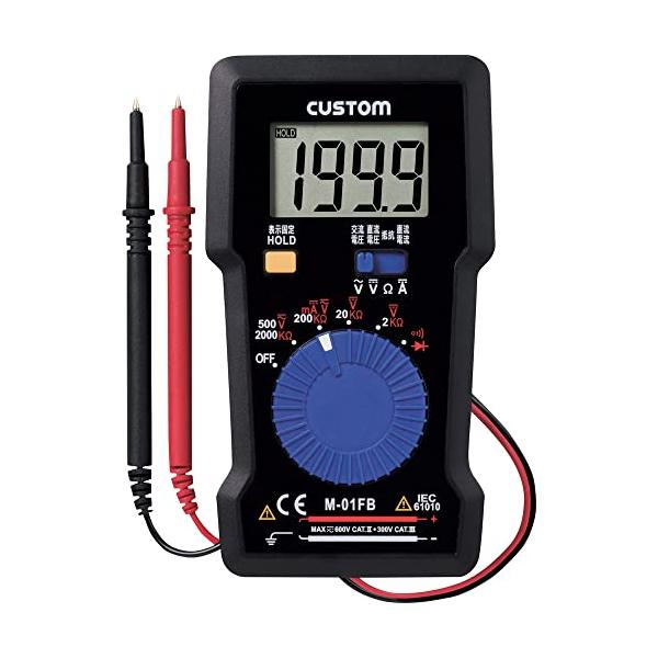 カラー：黒原産国:中国測定項目:交流電圧、直流電圧、直流電流、抵抗、導通、ダイオードチェック機能:ホールド直流電圧レンジ:2V, 20V, 200V, 500V交流電圧レンジ:200V, 500V直流電流レンジ:200mA抵抗レンジ:2kΩ...
