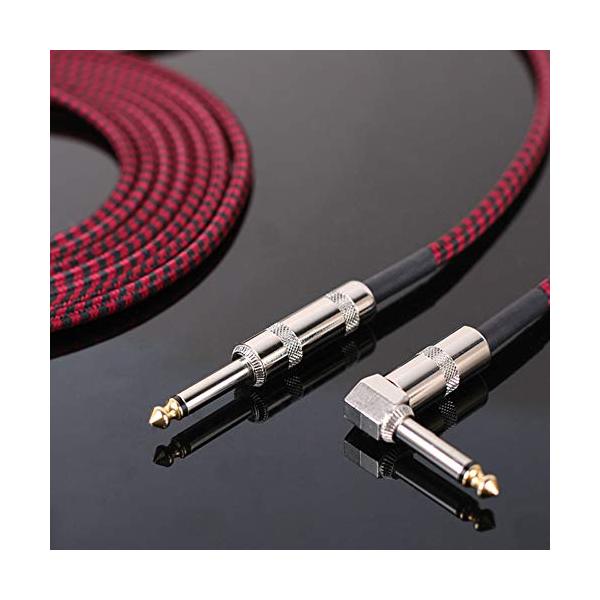 サイズ：3M【完全なる対応性】標準プラグはどの6.35mmステレオジャックにも緩みなくフィットします。ギター、ベース、アンプ、電子ドラム、ギター・エフェクター、デジタルデコーダなどと互換性があります。【他にない音質】コネクタと（内部）銅内装...