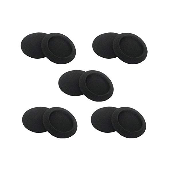 直径60mm　　60mm〜75mm位まで装着可能です。カラー：ブラック；材質：スポンジ左右5セット（10個入り）でお買い得。