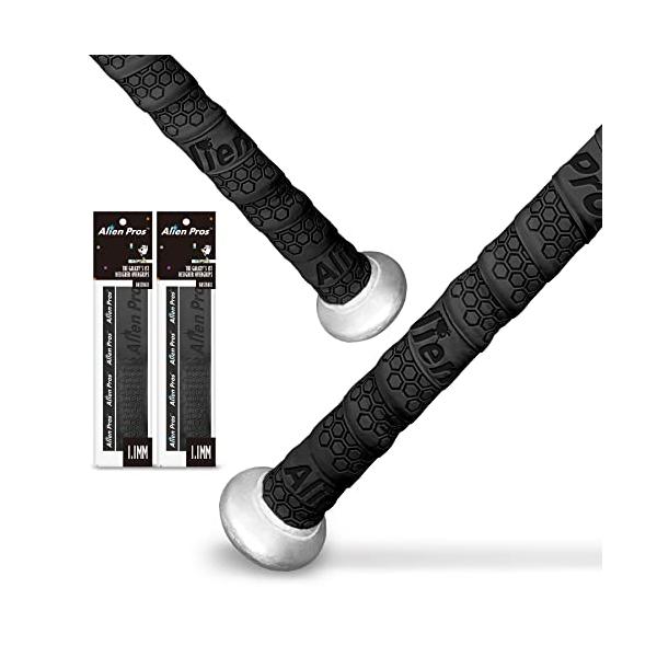 カラー：2枚?みのブラックサイズ：2枚?みスタイル：2枚?みのブラックプレカットだから交換が簡単：Alien Prosの野球用バットグリップテープを使用すると、1分以内にあなたのバットが新品のように生まれ変わります。剥がして、貼って、使うだ...