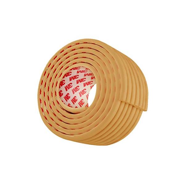 カラー：木の色サイズ：Small取り付け超簡単本商品は道具不要で簡単に取り付け可能です。コーナークッションは両面テープが貼られているので、自分でテープが貼ることは全然ありません。粘着力は優れる超長い5メール、どこにも取りつけ、丸い柱や複雑な...