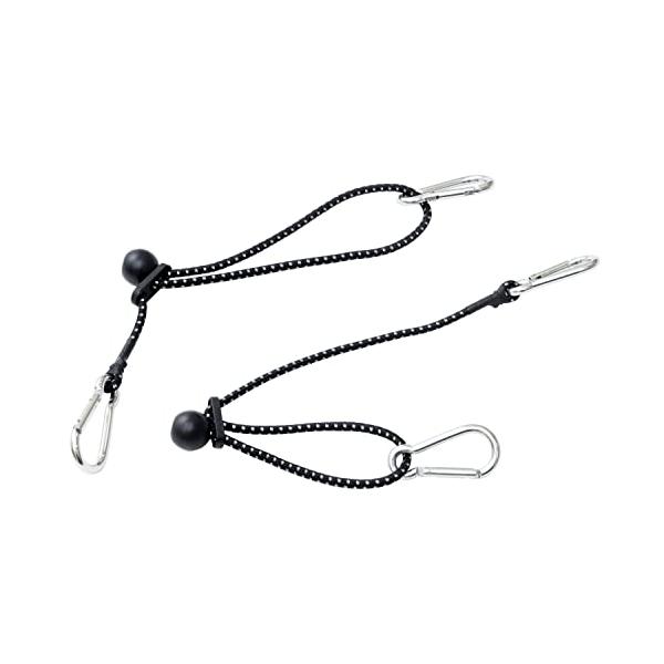 カラー：シルバーサイズ：Q)ゴムバンドスタイル：リニューアル品すだれやシェードの取り付け金具(下部用パーツ)。シェードの下部に取付けるカラビナ付きの伸縮ゴムバンドです。注水ウェイト(別売)・ベランダの手すり・デッキの手すり・フック付ウェイト...