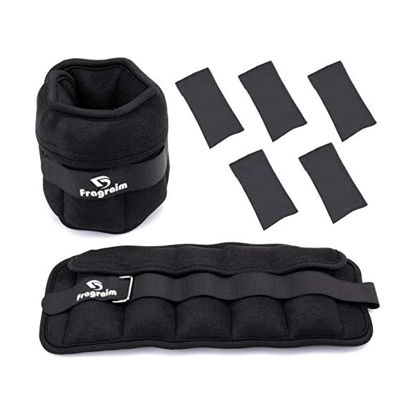 カラー：黒ですサイズ：片足0.3-1.5kg 2個組スタイル：コンパクト【5段階調整モード】砂袋 (1個)0.3kg 片足1.5kg（5袋入り） 重さは両足あわせて3kg、5段階重量調節できますので、体格や運動強度、運動時間によって調整して...