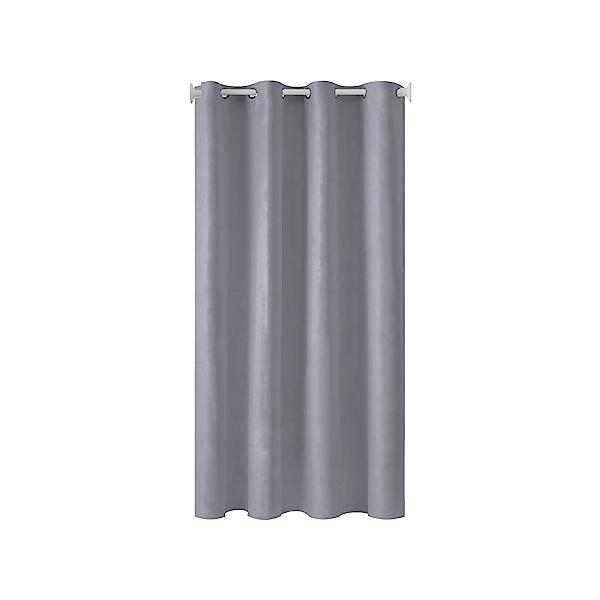 カラー：ライトグレーサイズ：L 130.00cm x W 100.00cm【サイズ】 :幅100cm*丈130cm幅50cm-66cm範囲の設置場所に適応しておりますハトメ直径：約4cm。【省エネ】：遮光カーテン、光と紫外線の85％-99....